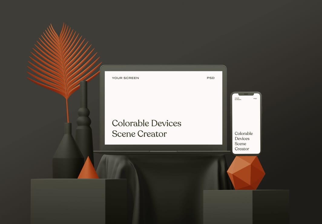 Scene Creator Mockups. Premium And Free PSD Mockup Templates