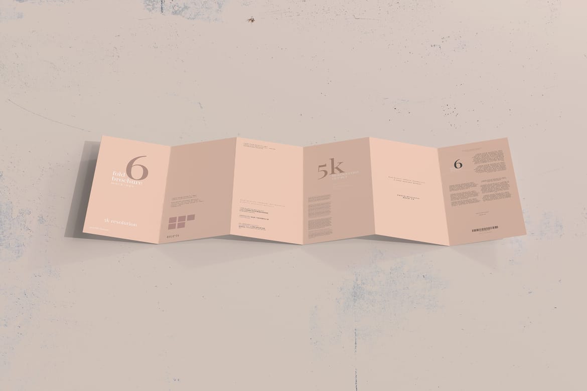 Six Fold DL Brochure Mockups | Premium & Free PSD Mockup Store