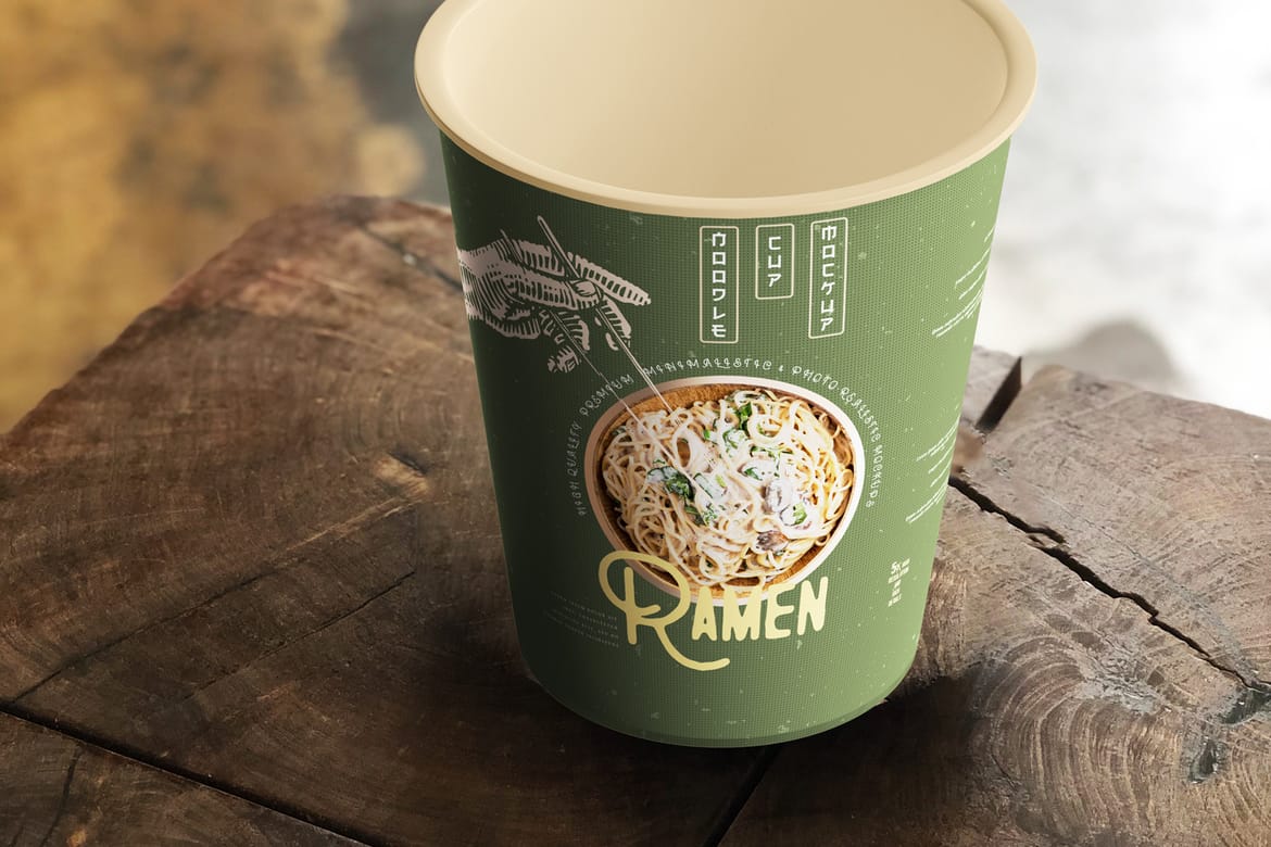 Noodle Cup Mock-ups | Premium & Free PSD Mockup Store