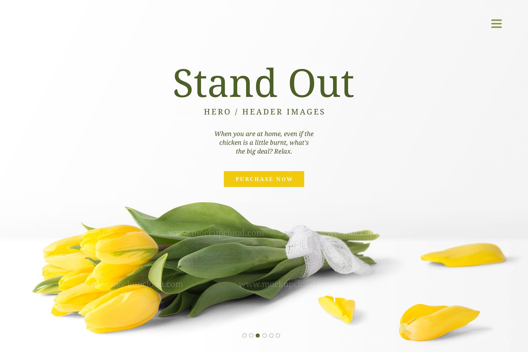 Flowers Header Front View Mockup Scene | Premium & Free PSD Mockup Store