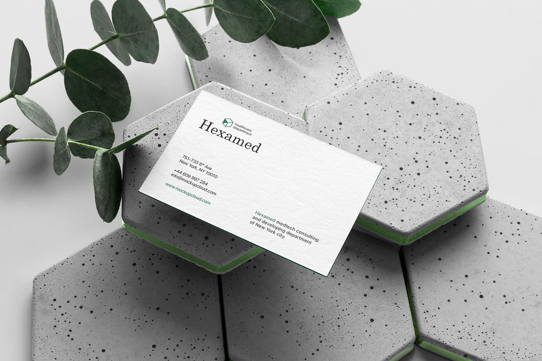 Grid Style Business Cards Mockup Scene 02 | Premium & Free PSD Mockup Store