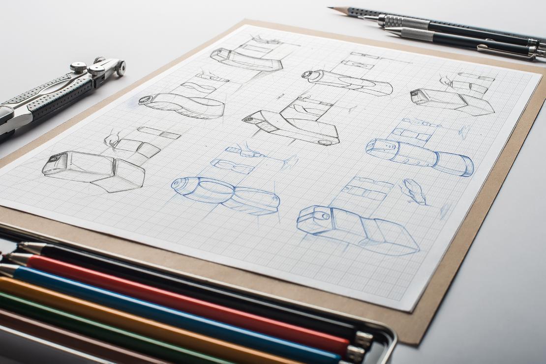 Sketch Hand Drawn Mockup Scene 08 | Premium & Free PSD Mockup Store