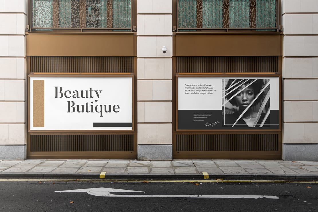 Flower Shop Storefront Sign Mockup Scene 07 | Premium & Free PSD Mockup ...