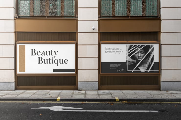 Flower Shop Storefront Sign Mockup Scene 07 | Premium & Free PSD Mockup ...