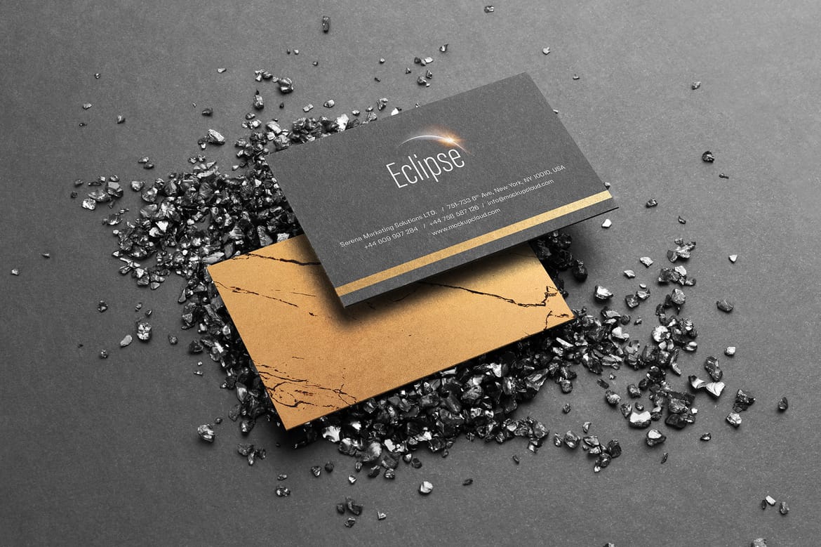 Eclipse Business Cards Branding Mockup Scene 12 | Premium & Free PSD ...
