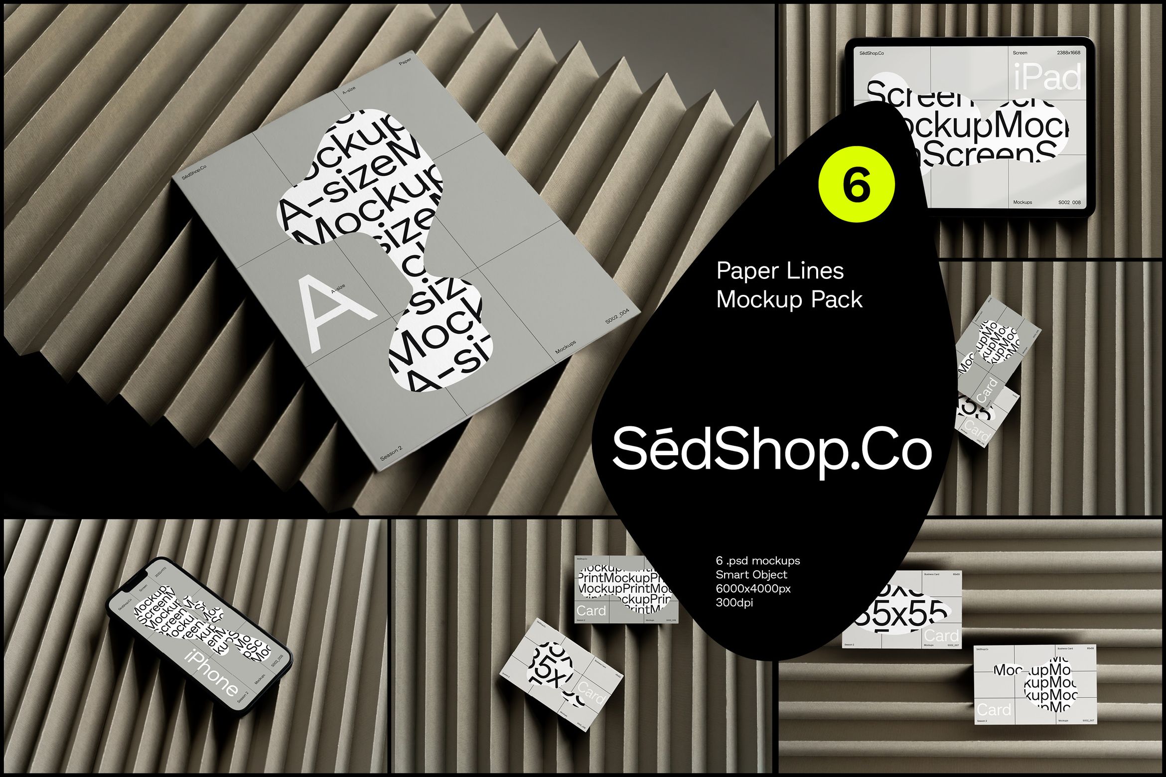 Paper Lines Mockup Pack | Premium & Free PSD Mockup Store