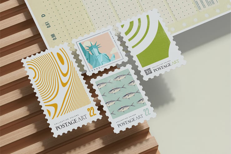 Postage stamps Mock up | Premium & Free PSD Mockup Store
