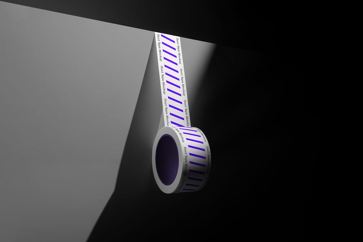 Duct Tape Mockup Scene 02 / Null Series | Premium & Free PSD Mockup Store