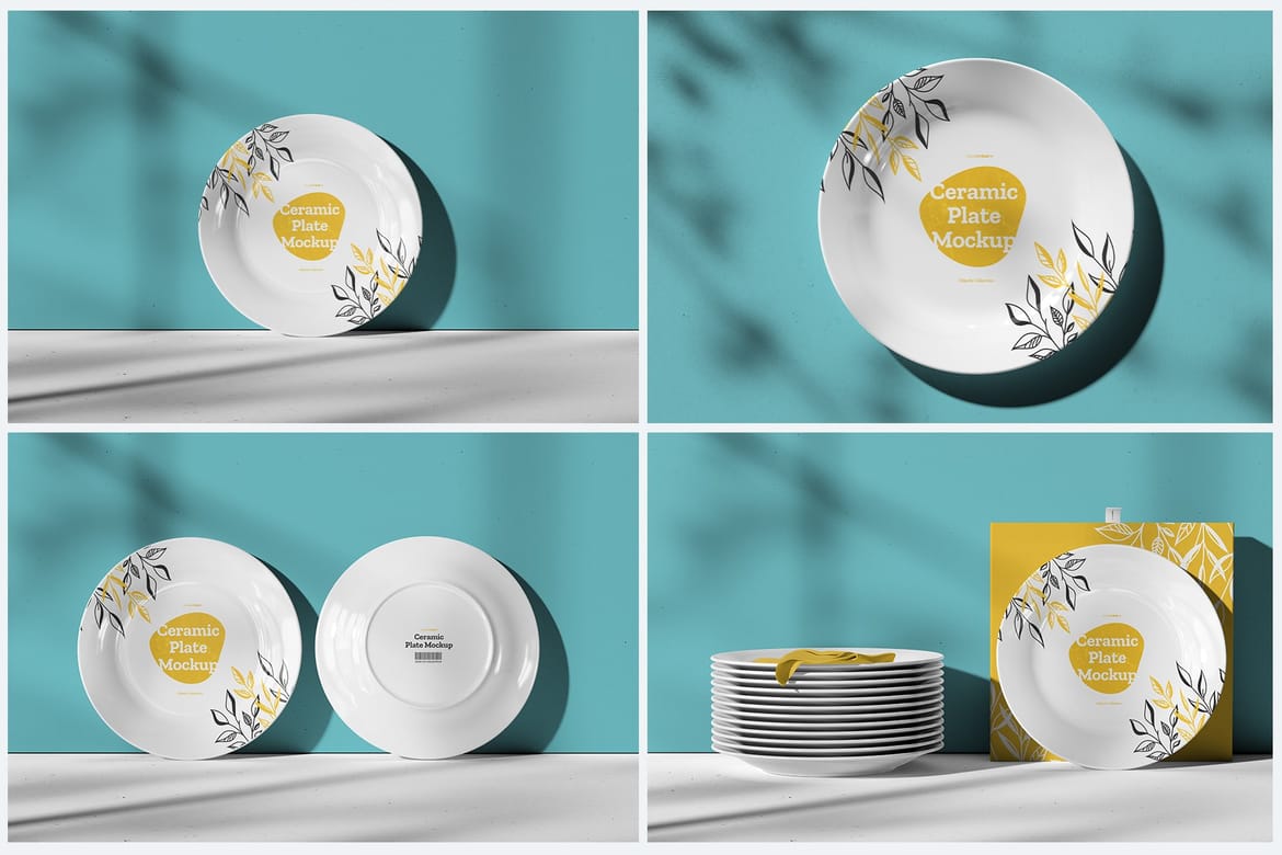 Ceramic Plates Mockups | Premium & Free PSD Mockup Store