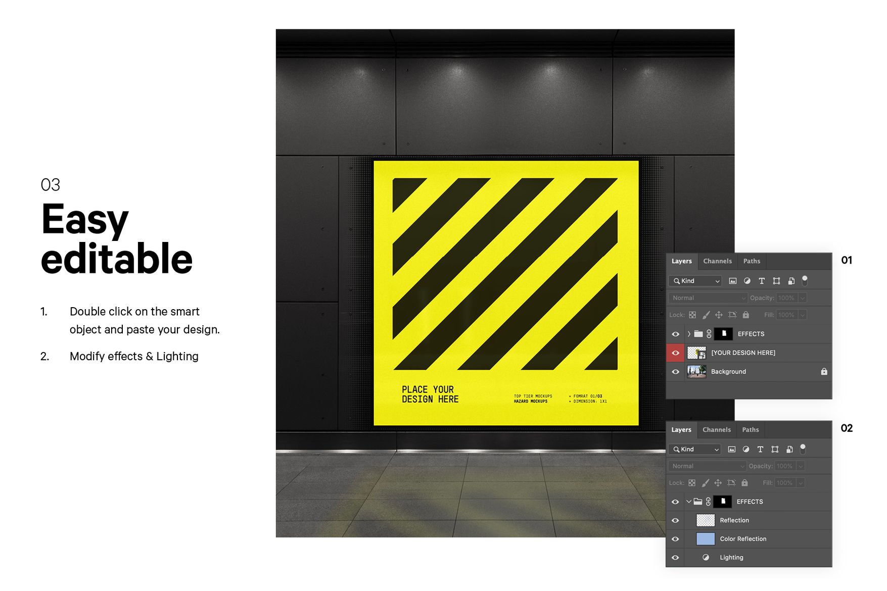 4x Display Poster Mockup Template | Premium & Free PSD Mockup Store