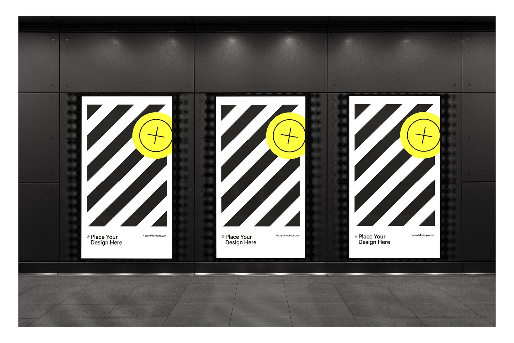 4x Display Poster Mockup Template | Premium & Free PSD Mockup Store
