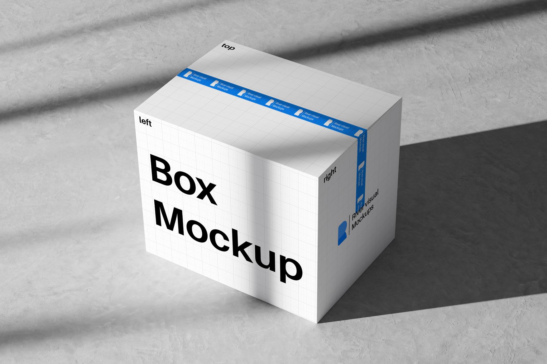 White Box Free Mockup | Premium & Free PSD Mockup Store