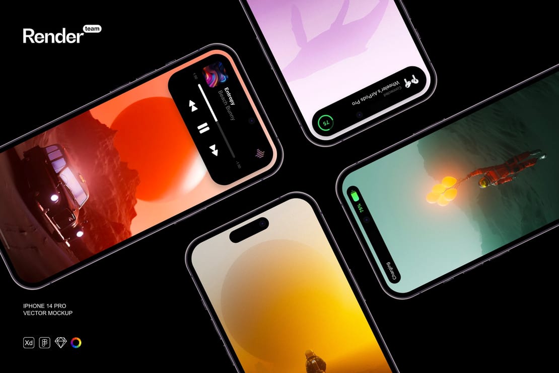 Mobile Mockups. Premium And Free PSD Mockup Templates