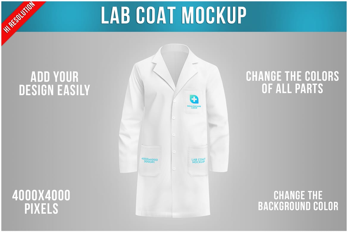 Lab Coat Mockup | Premium & Free PSD Mockup Store