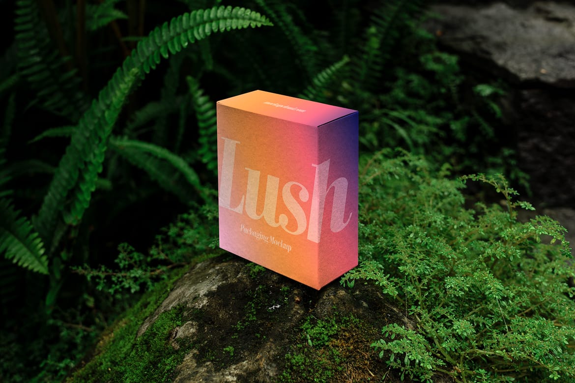 Box Packaging Mockup Scene / Lush Series 02 | Premium & Free PSD Mockup ...
