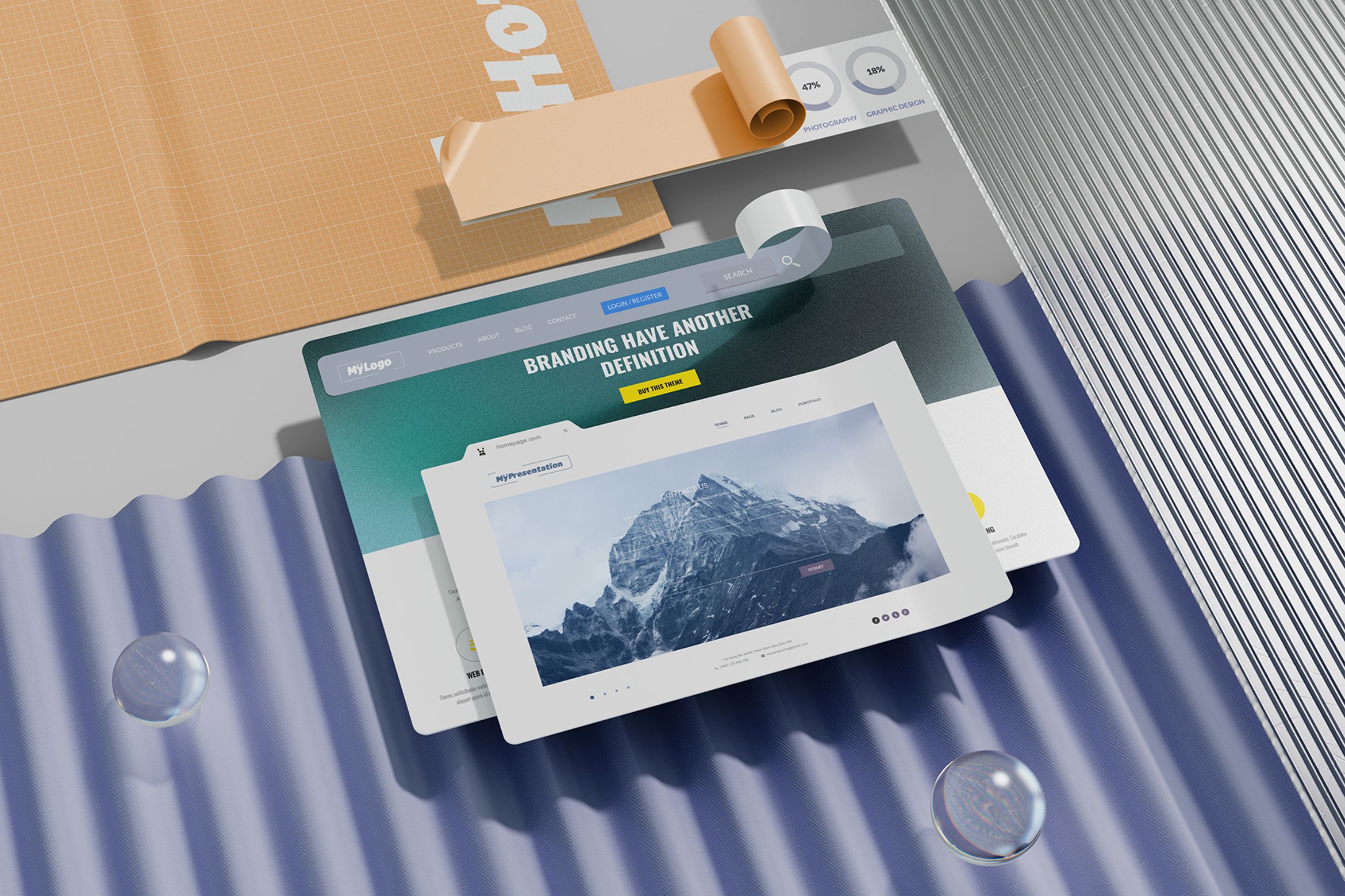 Website Presentation Mock-up | Premium & Free PSD Mockup Store