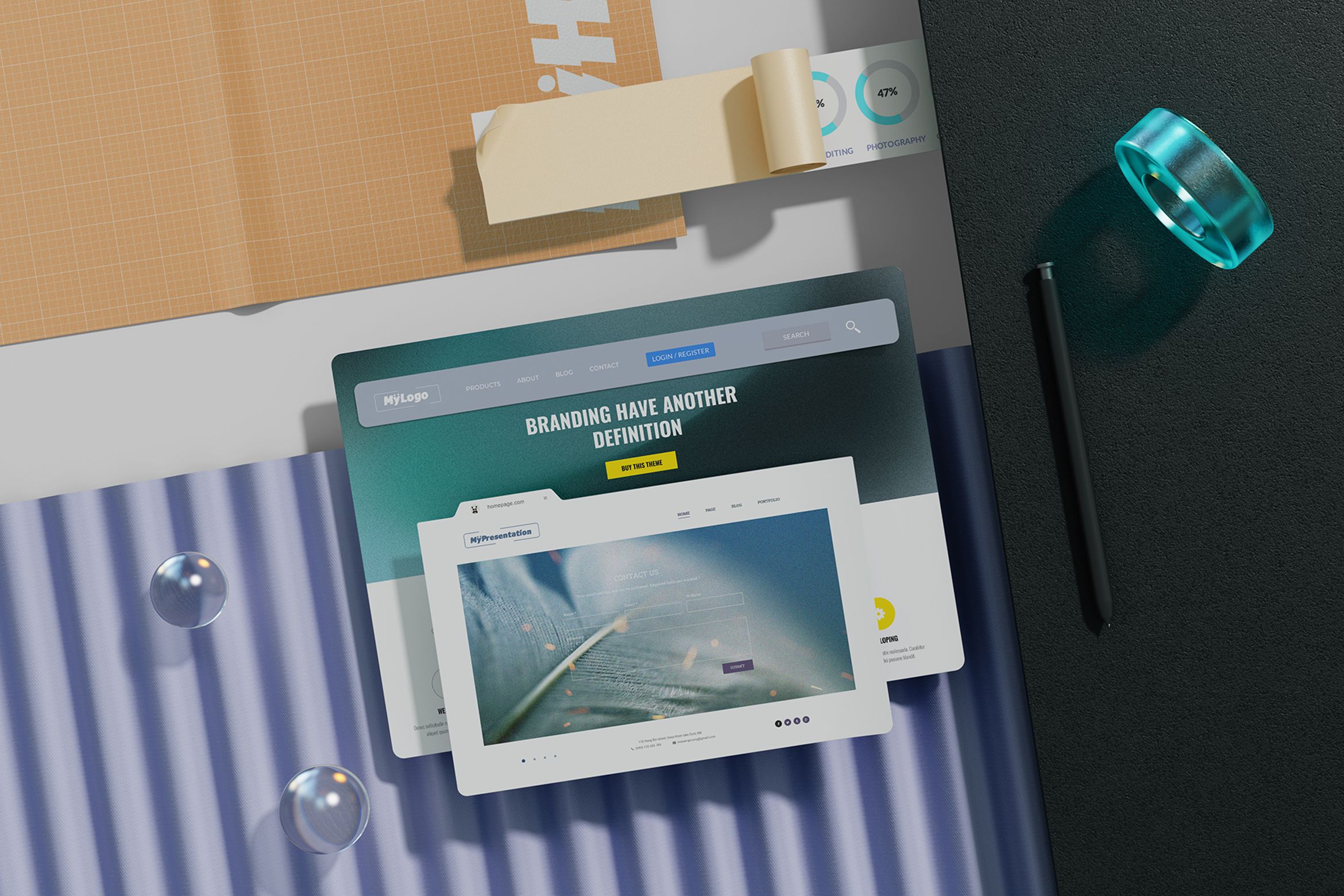 Website Presentation Mock-up | Premium & Free PSD Mockup Store