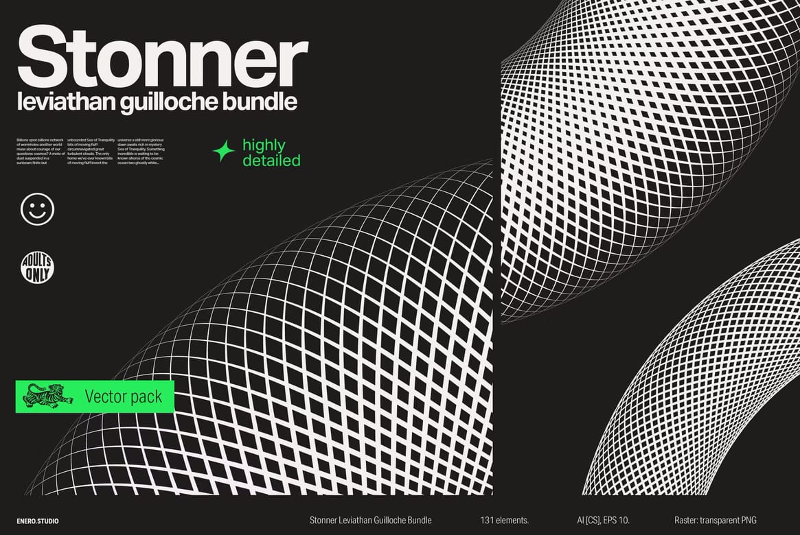 Stonner Leviathan Guilloche Bundle | Premium & Free PSD Mockup Store