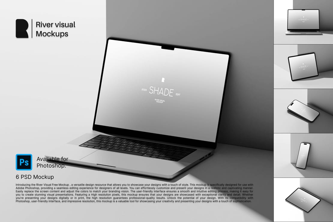 Shade iPad Pro Mockup | Premium & Free PSD Mockup Store