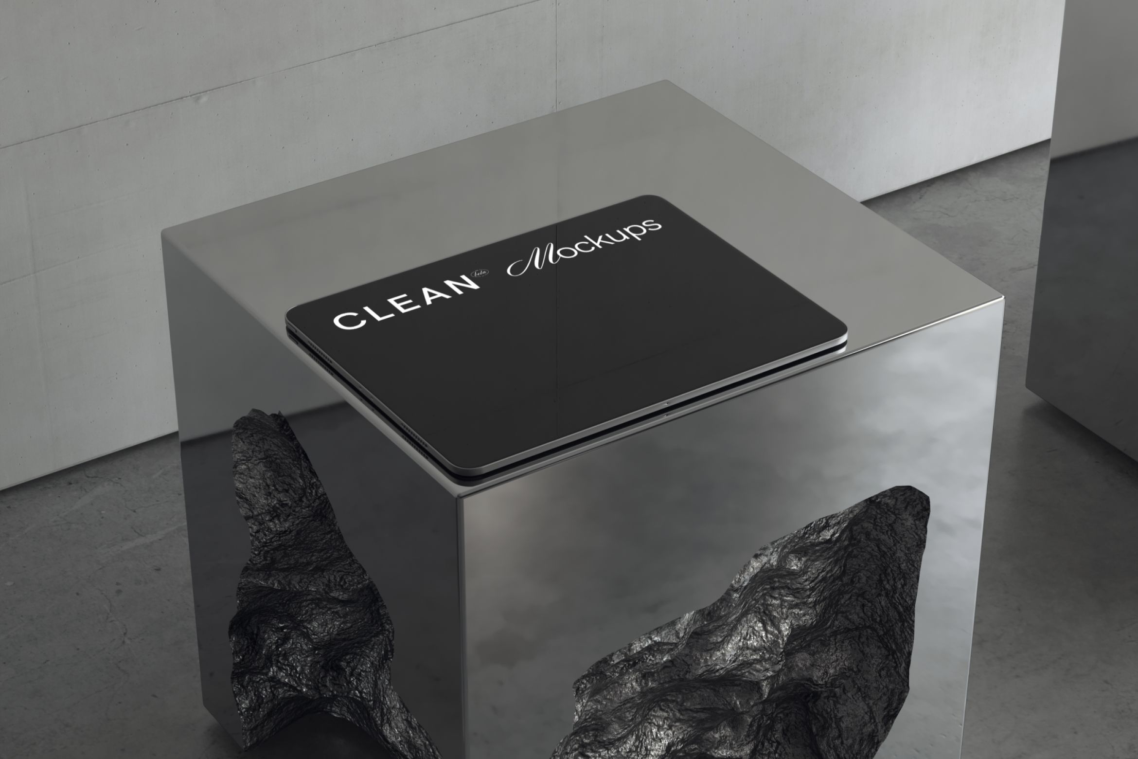 iPad Pro Metal Cube 1 | Premium & Free PSD Mockup Store