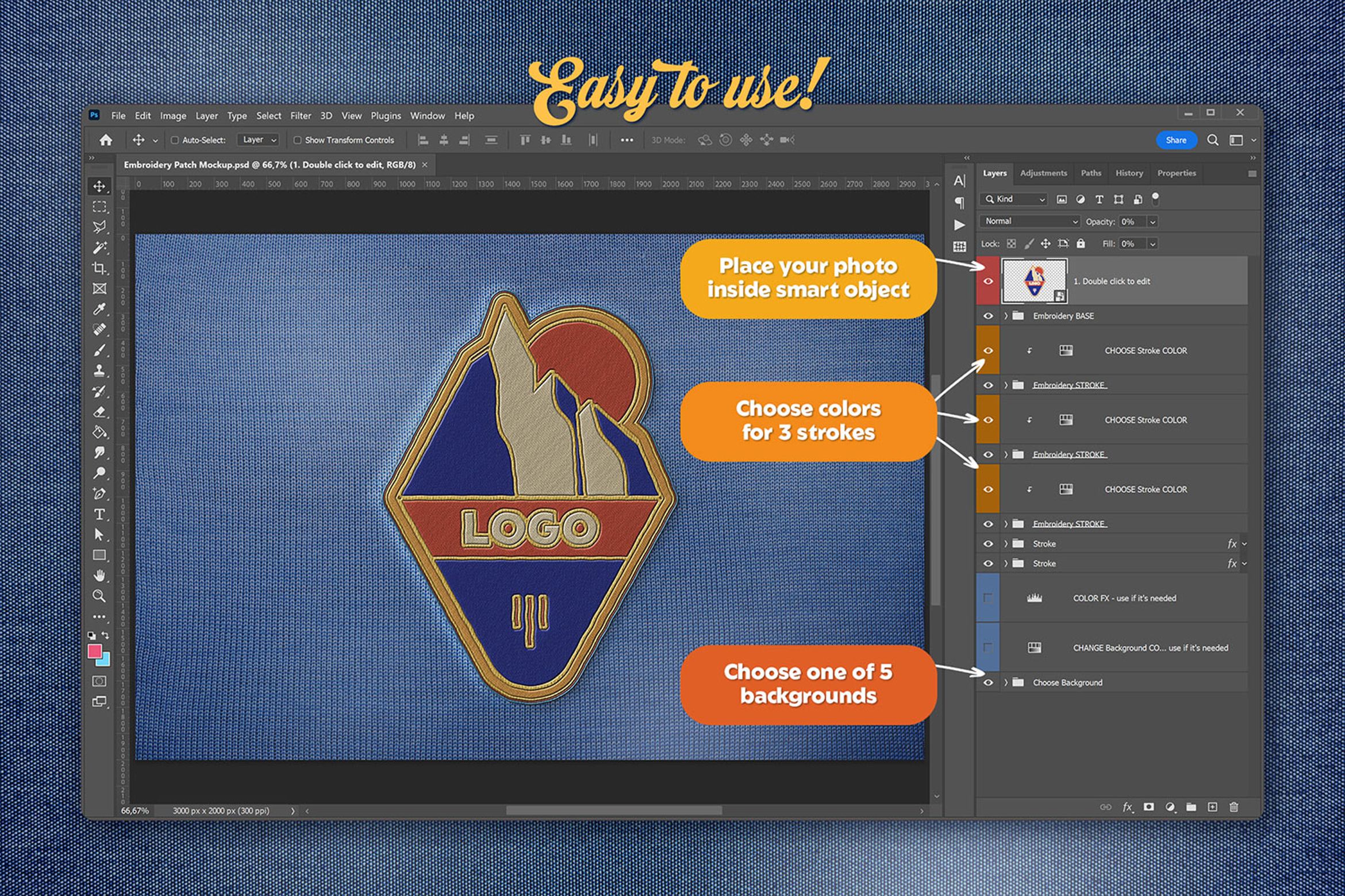 Embroidery Patch Mockup | Premium & Free PSD Mockup Store
