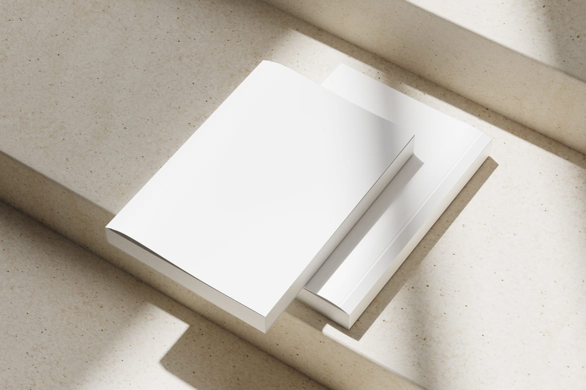 Soft Cover Book A4 Mockup | Premium & Free PSD Mockup Store