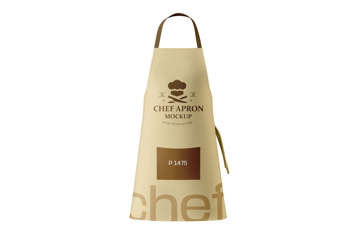 Kitchen Apron PSD Mockup For Chef | Premium & Free PSD Mockup Store