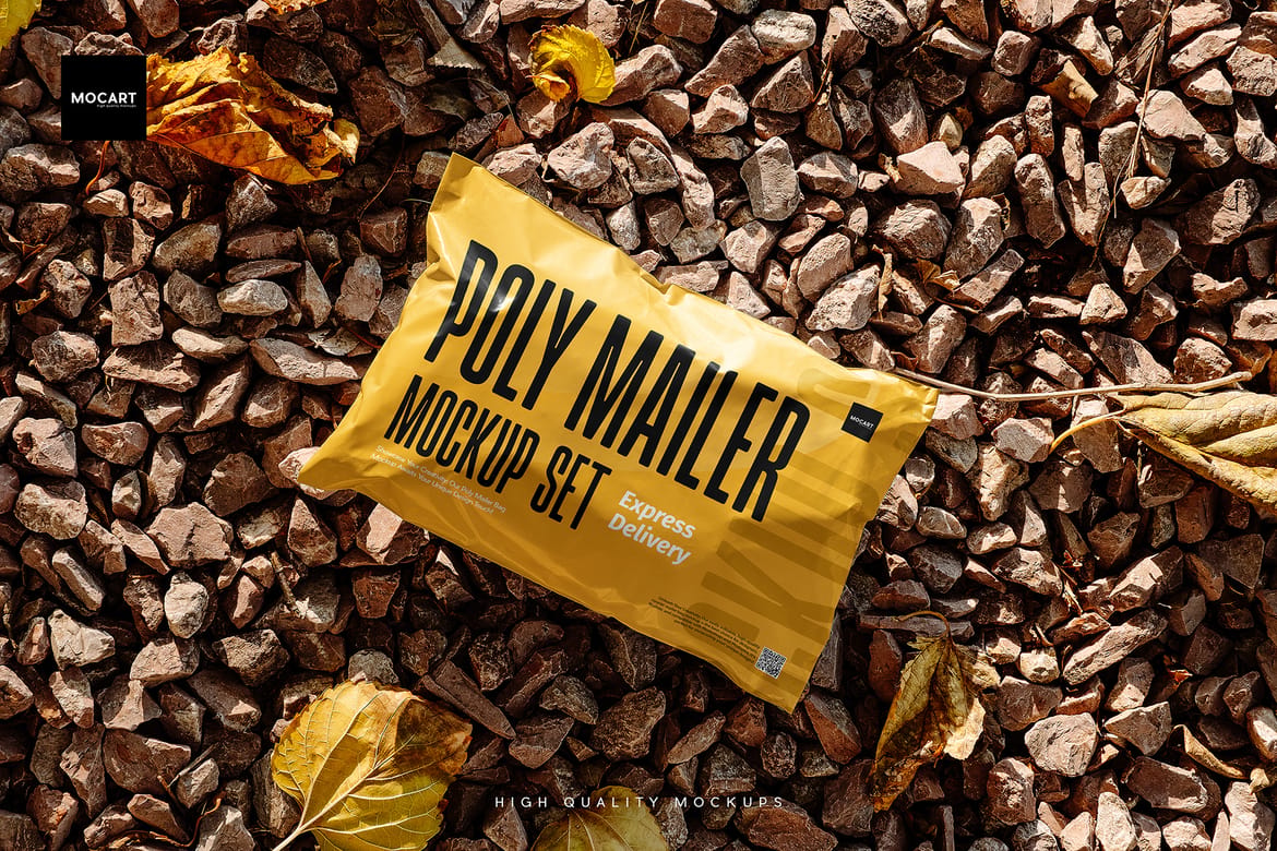Poly Mailer Mockup Set v.1 | Premium & Free PSD Mockup Store