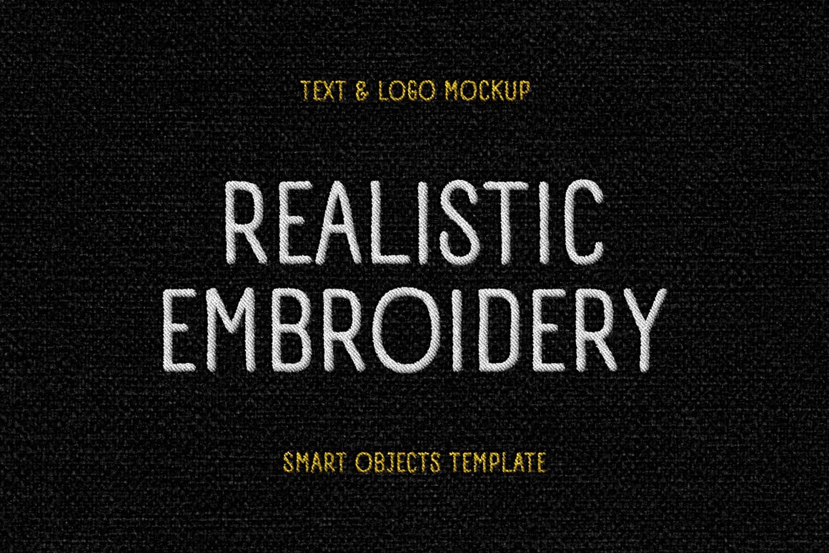 Stitching Embroidery Logo Mockup | Premium & Free PSD Mockup Store