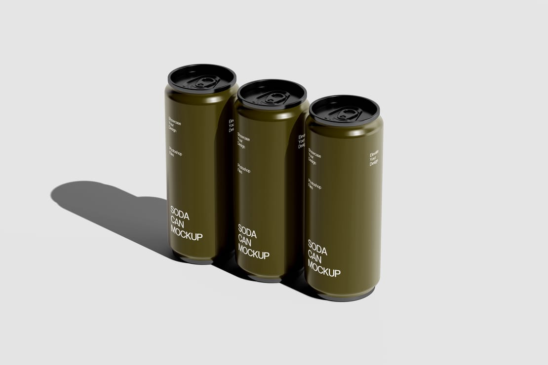 Cans Mockup - Fridge Scene | Premium & Free PSD Mockup Store