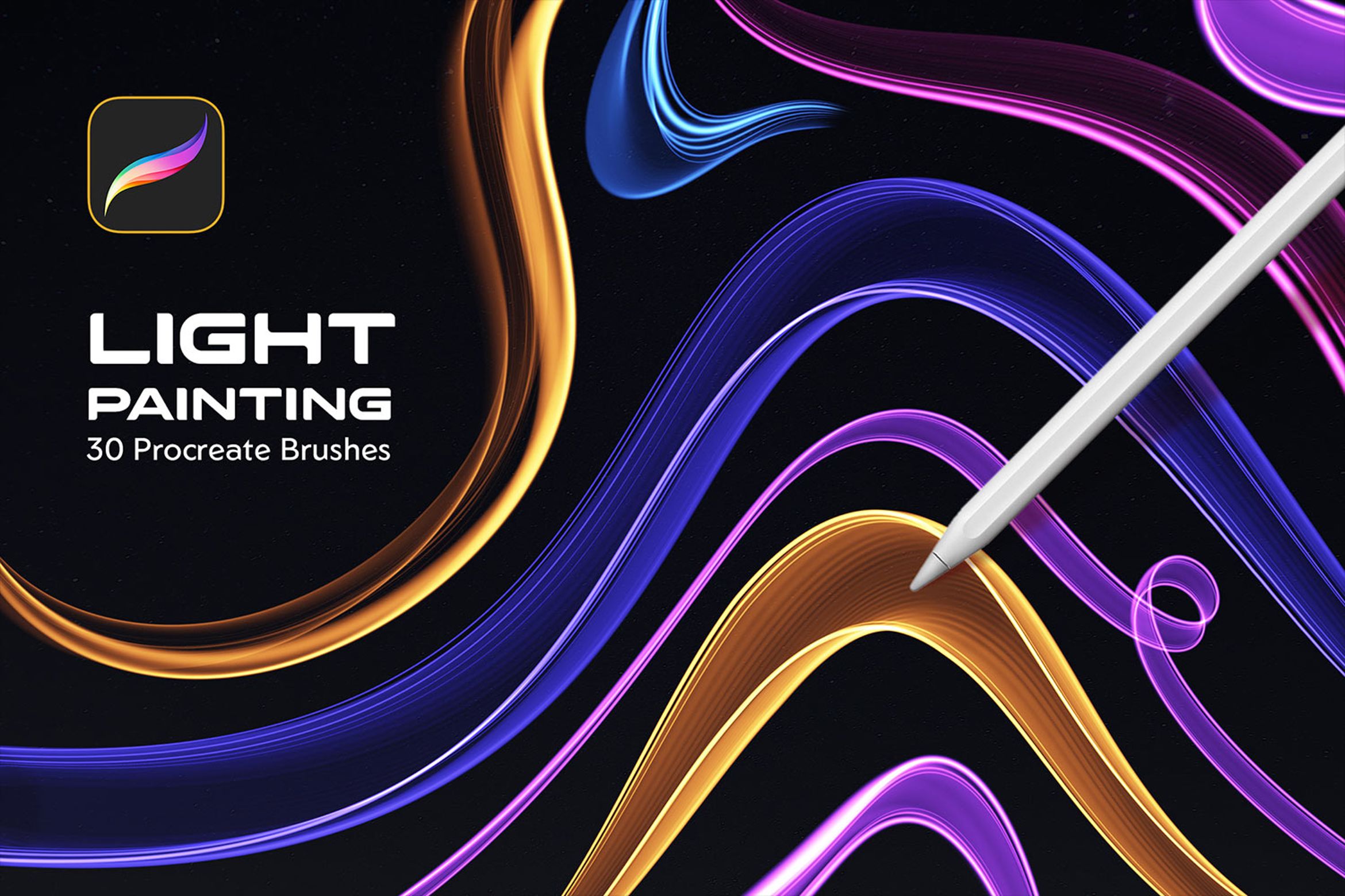 Light Painting Procreate Brushes | Premium & Free PSD Mockup Store