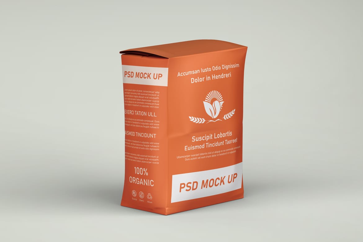Flour Bag Package Mockup | Premium & Free PSD Mockup Store