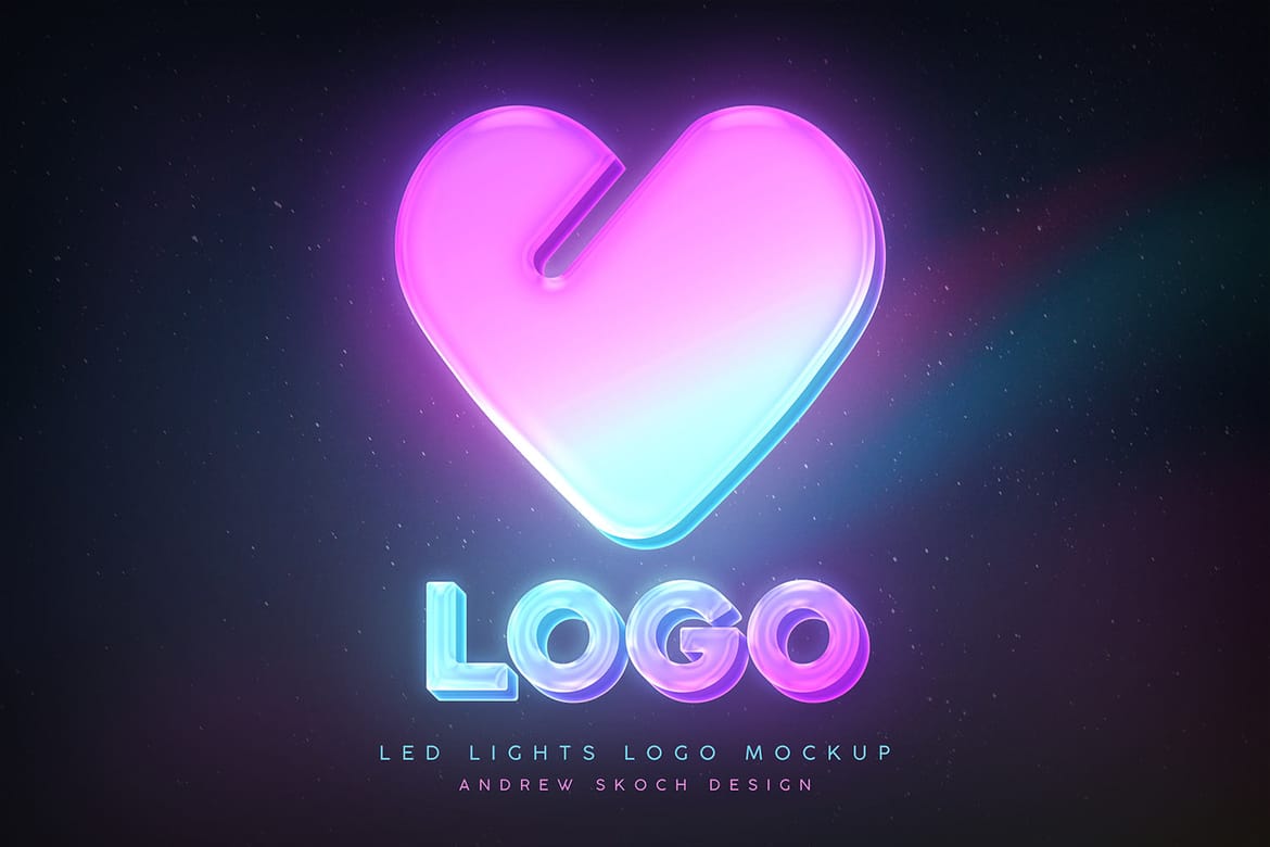LED Logo Photoshop Mockup | Premium & Free PSD Mockup Store