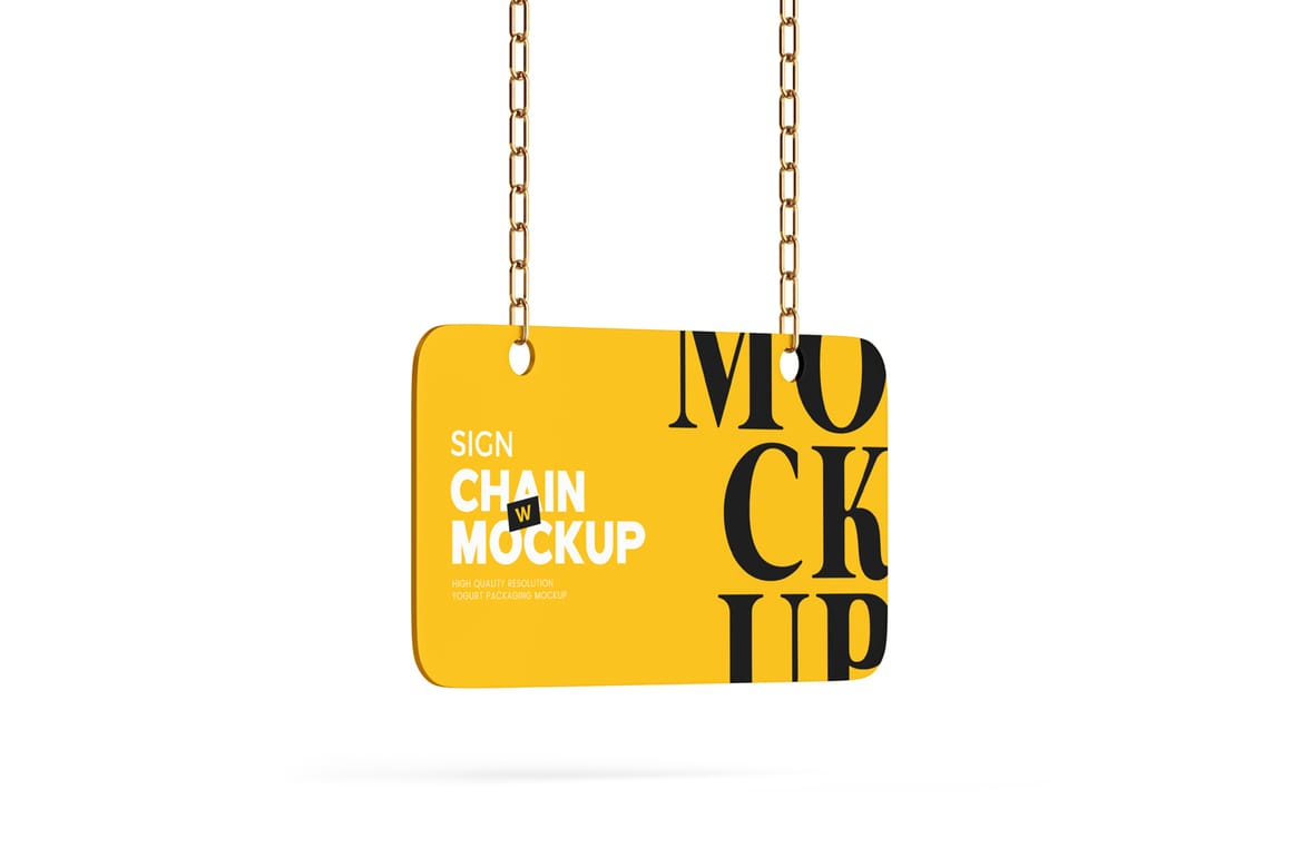 Hanging Advertising Sign Mockup | Premium & Free PSD Mockup Store
