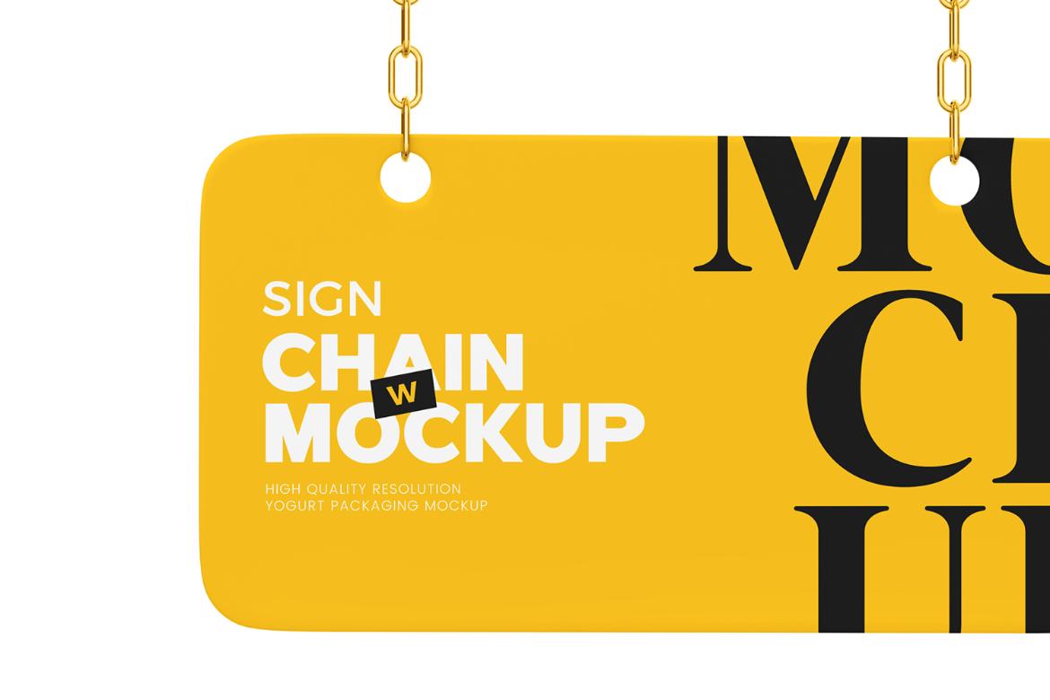 Hanging Advertising Sign Mockup | Premium & Free PSD Mockup Store