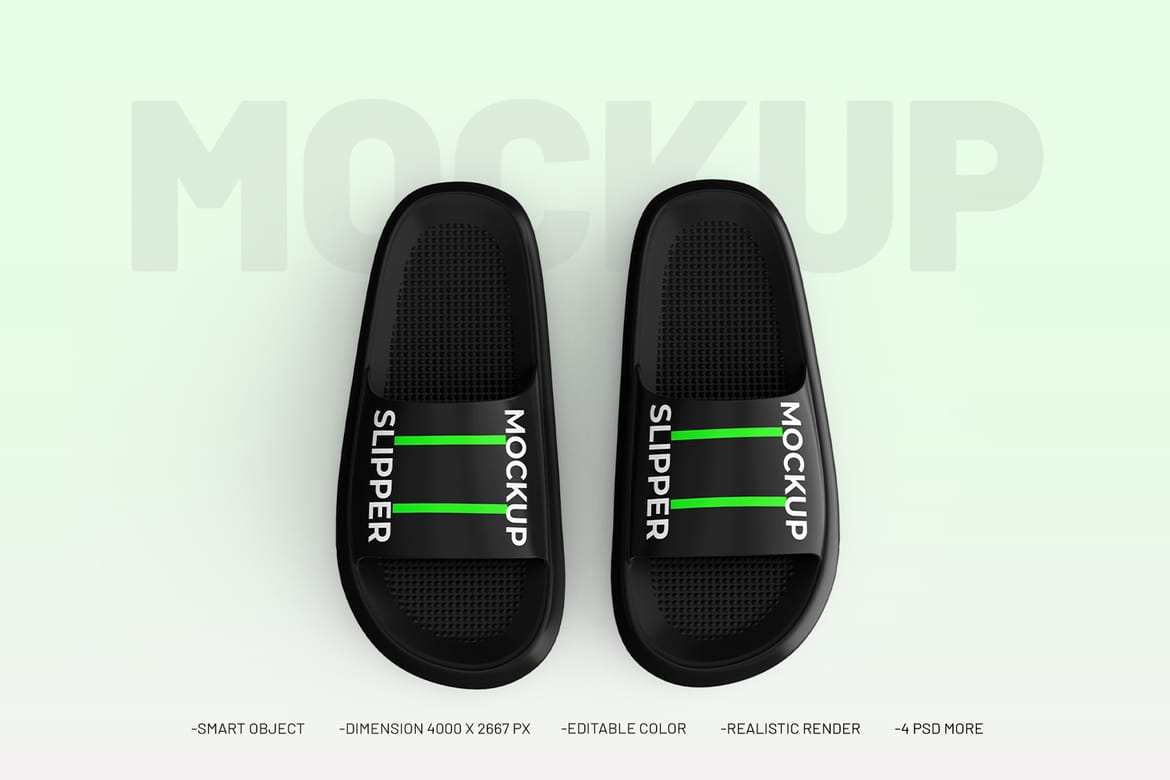 Plastic Slipper PSD Mockup | Premium & Free PSD Mockup Store