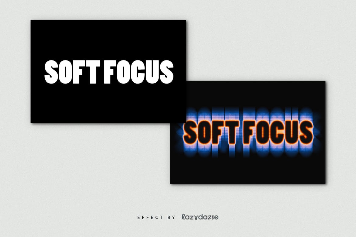 Colorful Blurry Text Effect Mockup | Premium & Free PSD Mockup Store