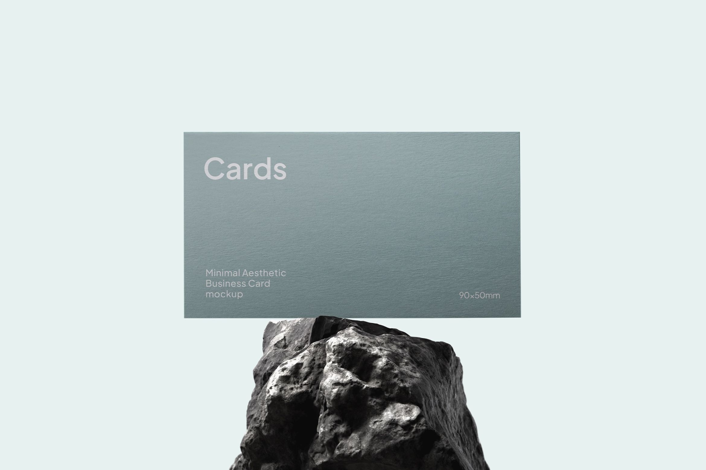 Minimal Business Card Mockup Standing STN01 | Premium & Free PSD Mockup ...