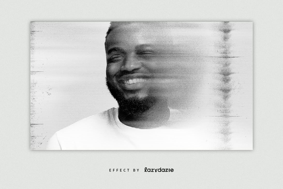 Messy Scanner Image Effect Mockup | Premium & Free PSD Mockup Store