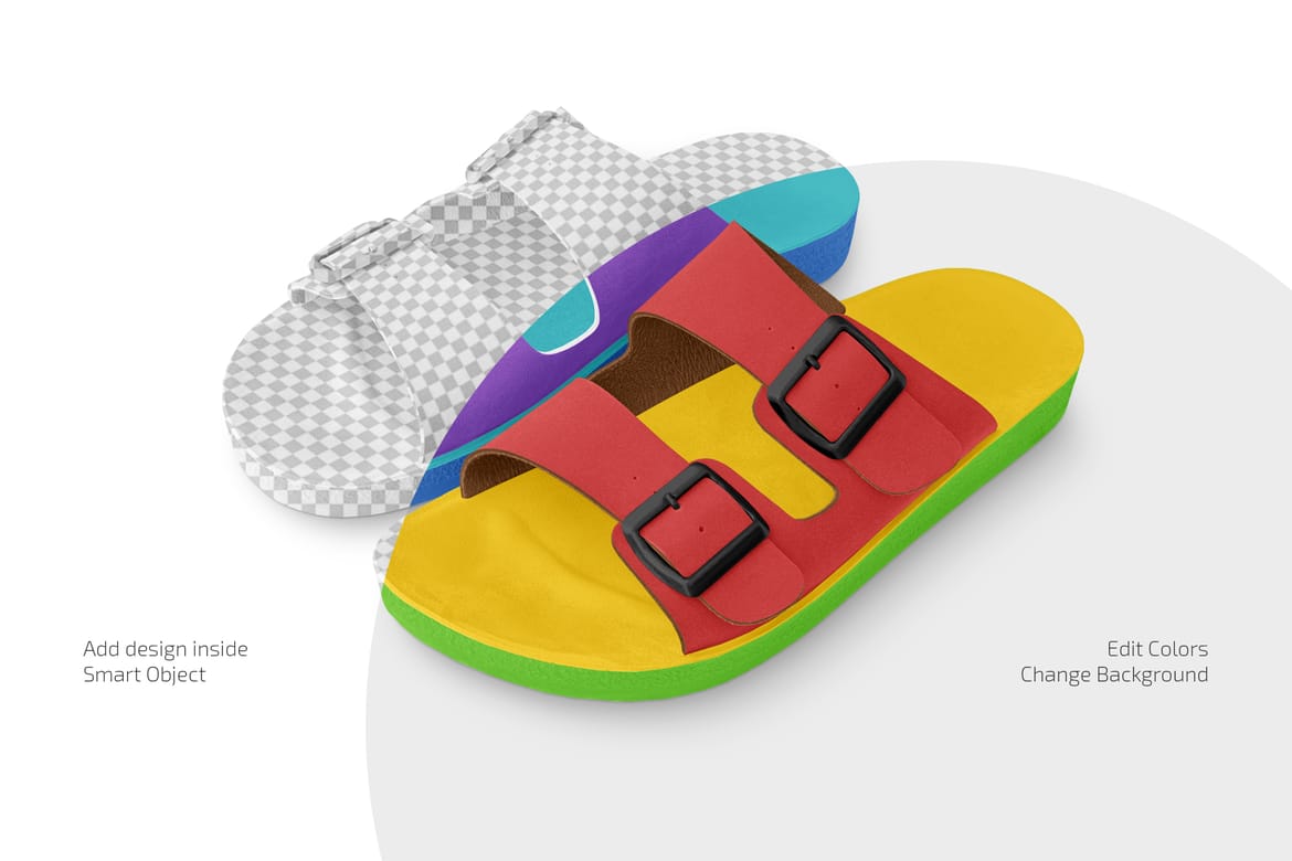 Slide Sandals Mockup Set | Premium & Free PSD Mockup Store