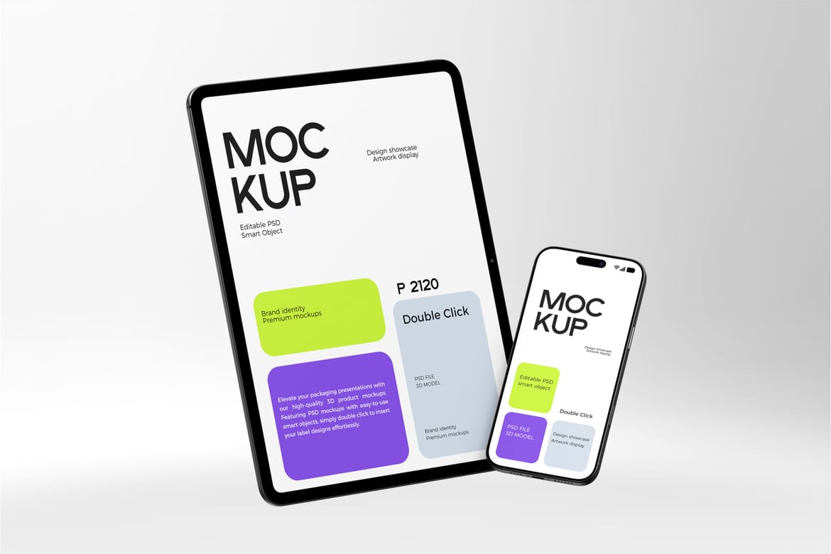 iPad Pro and iPhone Mockup | Premium & Free PSD Mockup Store
