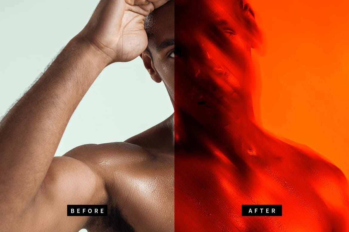 Red Motion Blur Image Effect Mockup | Premium & Free PSD Mockup Store