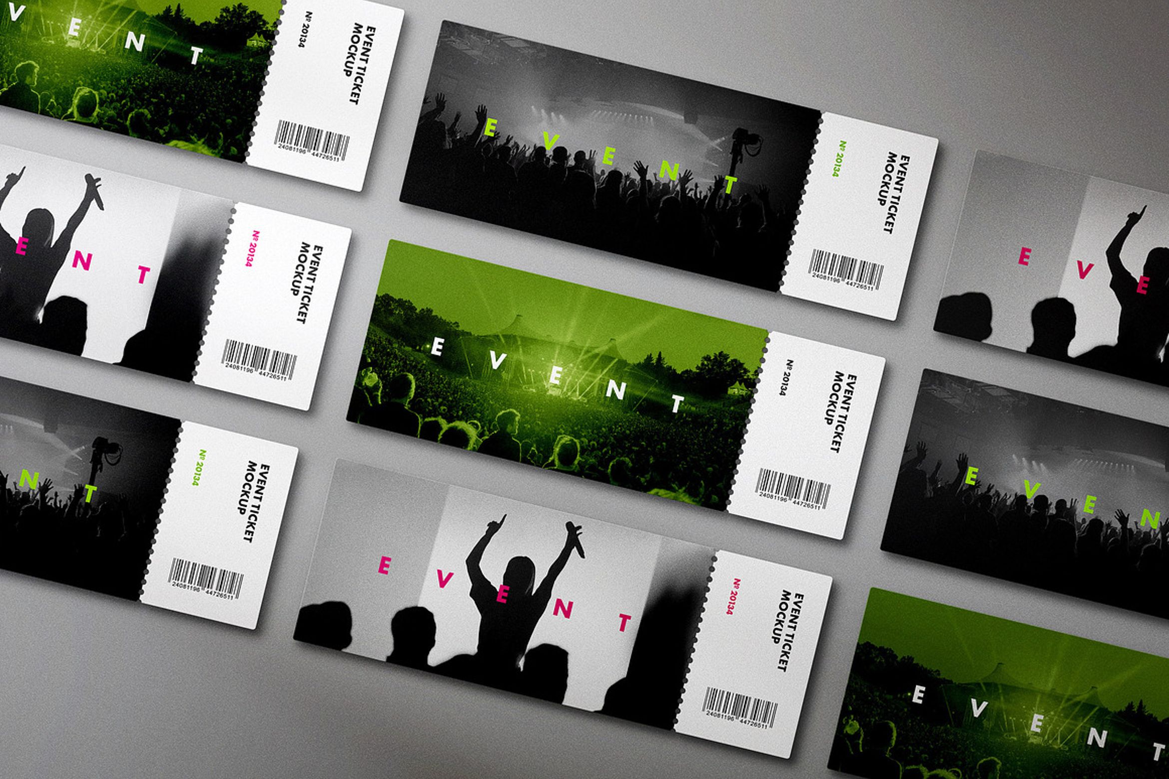 Event Ticket Mockup Scenes | Premium & Free PSD Mockup Store
