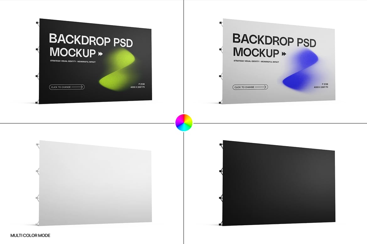 Foldable Backdrop Banner Mockup | Premium & Free PSD Mockup Store