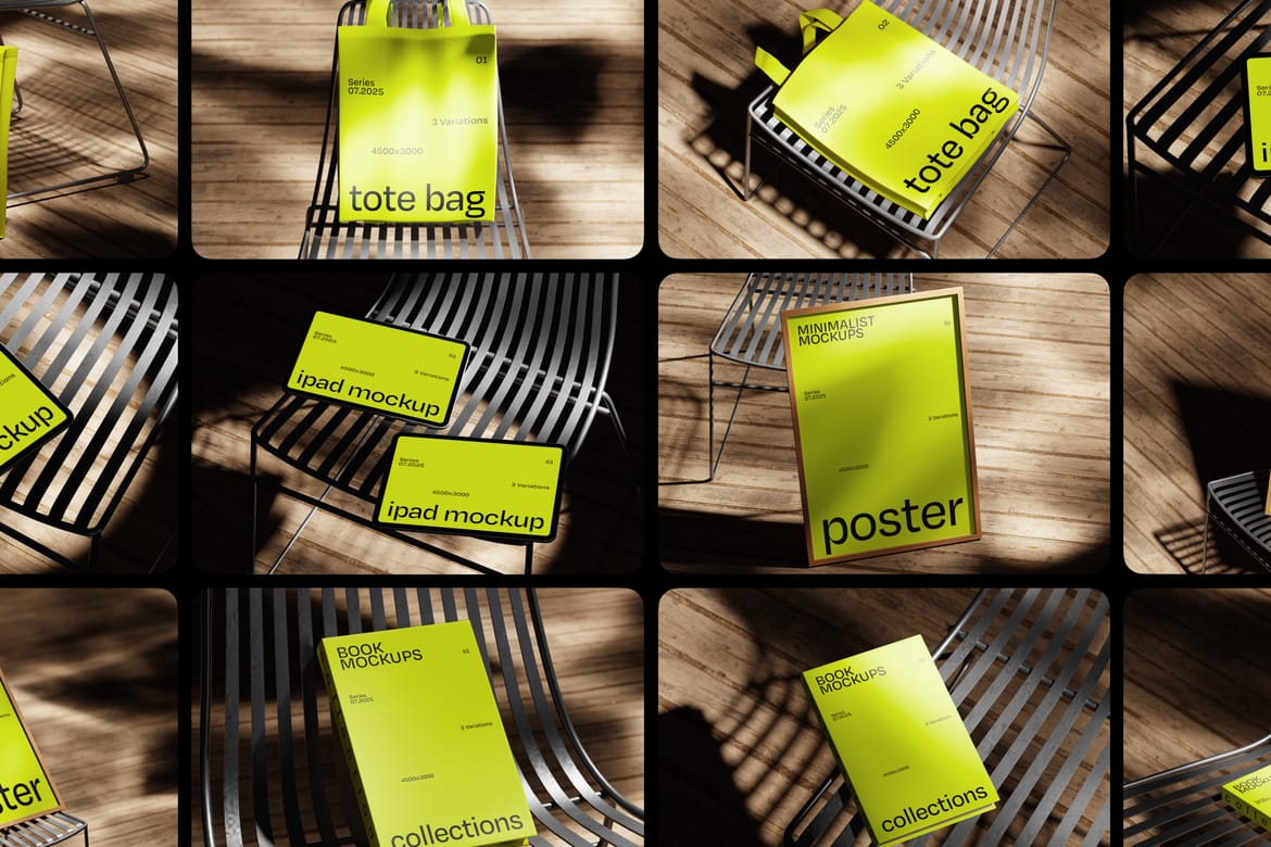 Mockup Minimalist Chair Scene | Premium & Free PSD Mockup Store