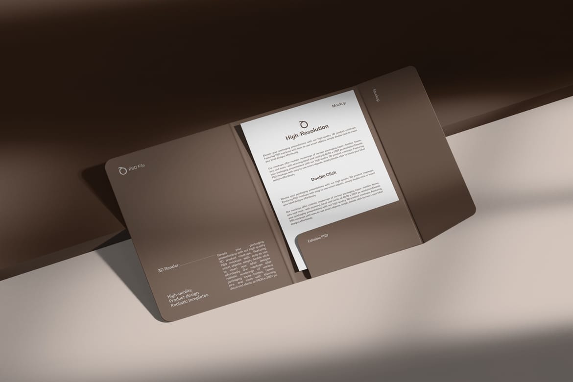 A4 Presentation Folder with Letterhead Mockup | Premium & Free PSD ...