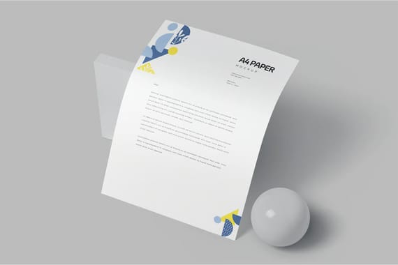 4 A4 Size Paper Mock Ups | Premium & Free PSD Mockup Store