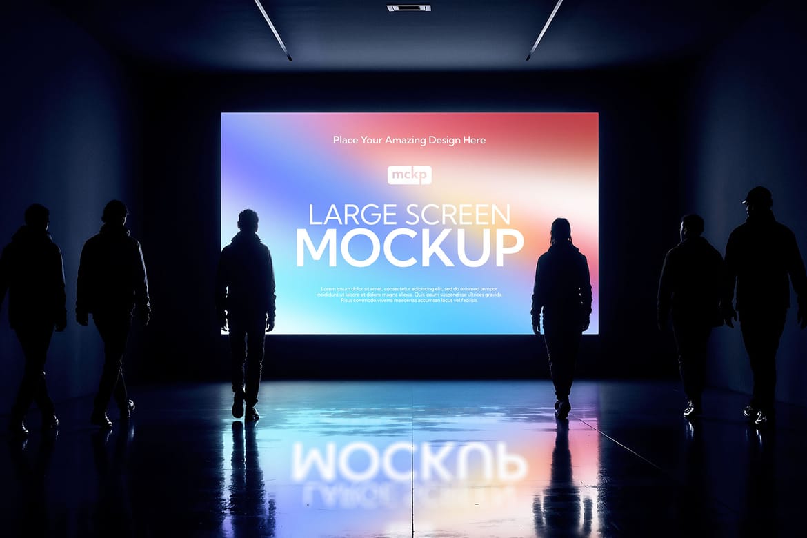 Large Screen Mockup | Premium & Free PSD Mockup Store