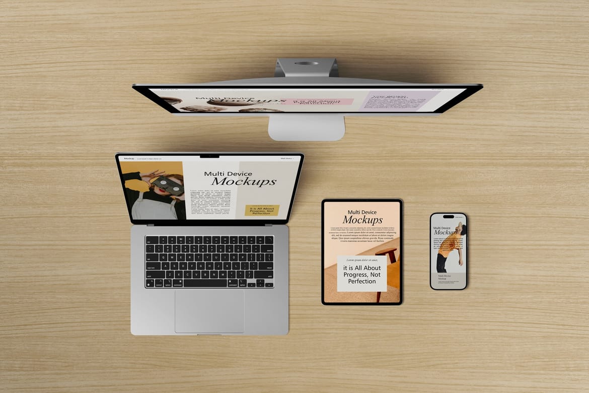 Multi Device Responsive Mockup | Premium & Free PSD Mockup Store