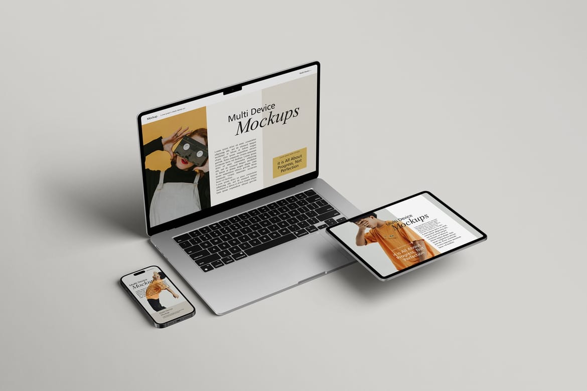 Multi Device Responsive Mockup | Premium & Free PSD Mockup Store